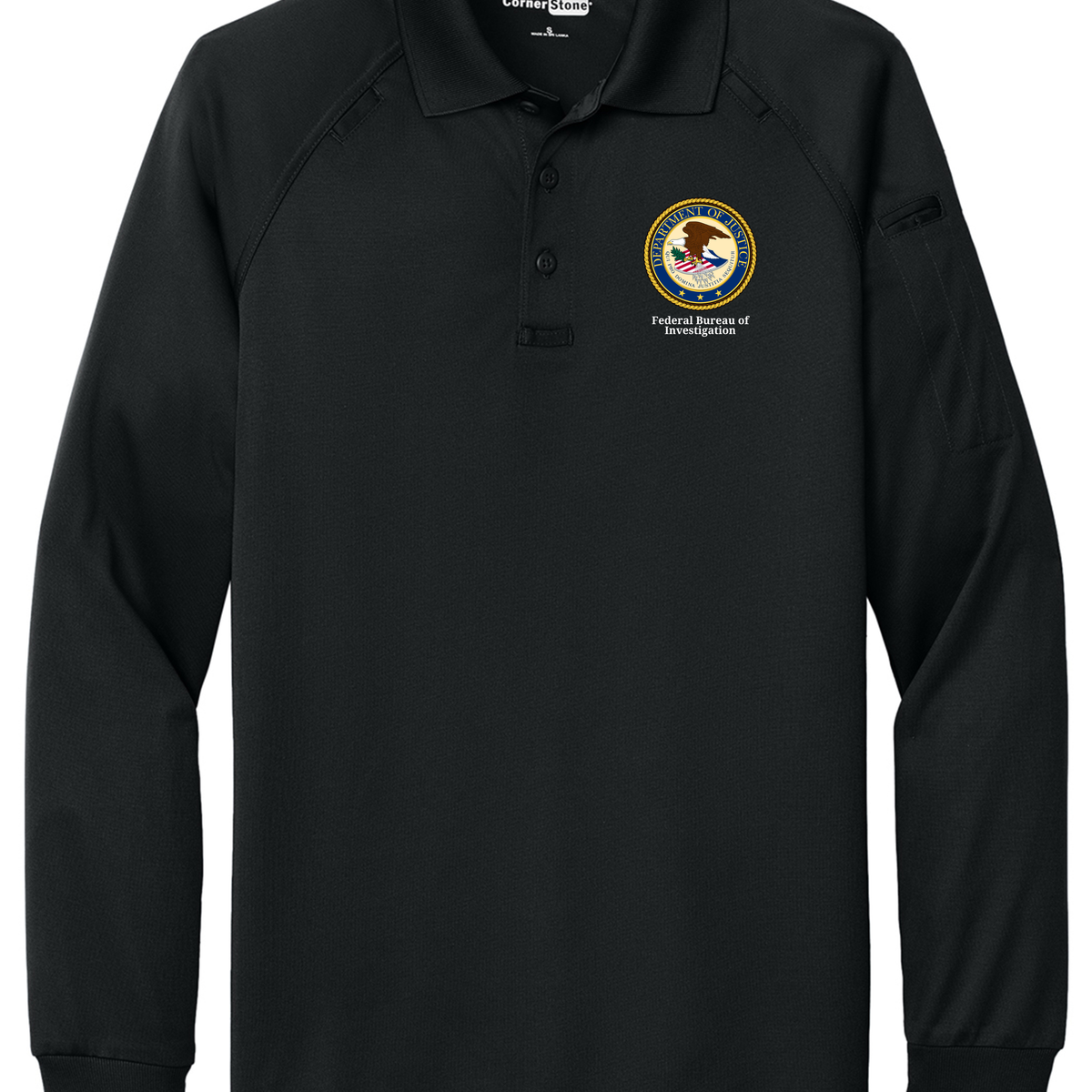 FBI Men's Tactical Long Sleeve Polo – FEDS Apparel