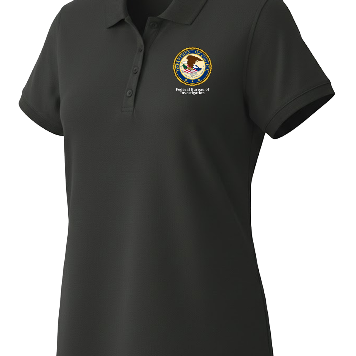 Department of Justice Polos Shirt - Women's Short Sleeve FBI – FEDS Apparel