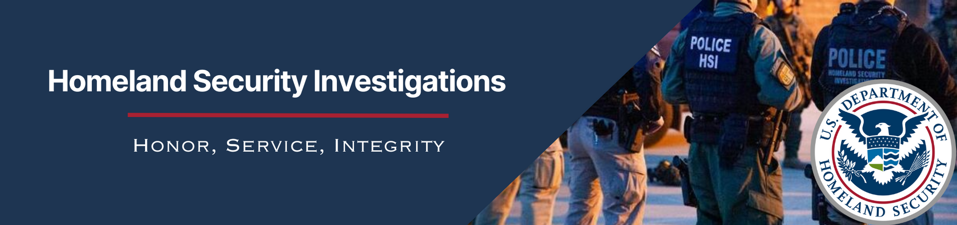 HSI | Homeland Security Investigations Employee Uniforms & Branded ...