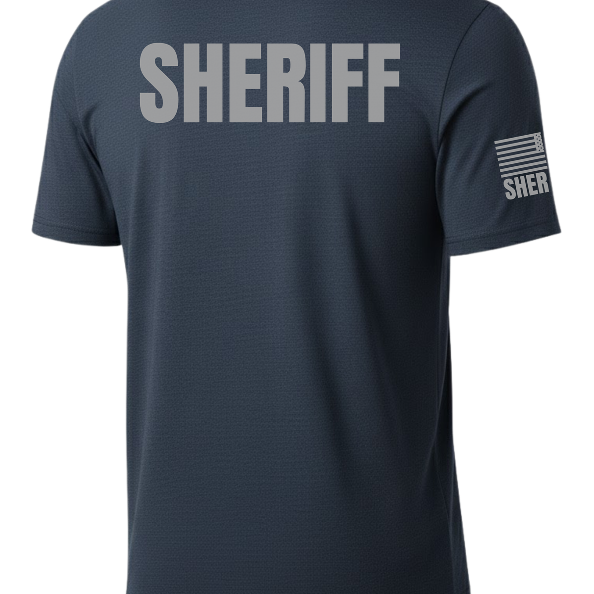 Navy Blue Sheriff Men's Shirt - Short Sleeve (Gray) – FEDS Apparel