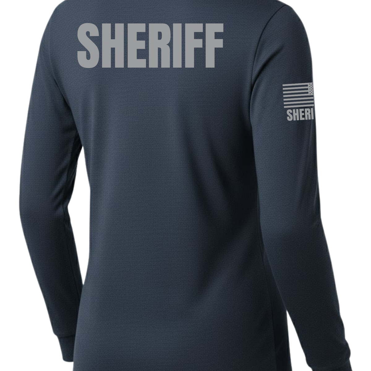 Navy Blue Sheriff Women's Shirt - Long Sleeve (Gray) – FEDS Apparel
