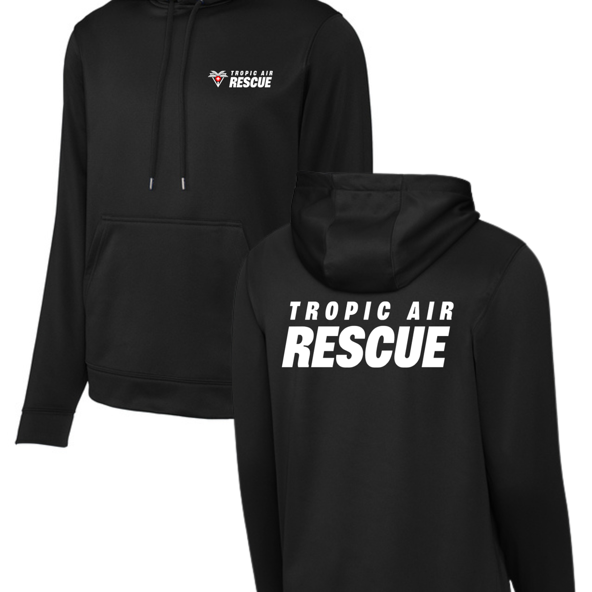Tropic Air Rescue Black Hoodie – FEDS Apparel