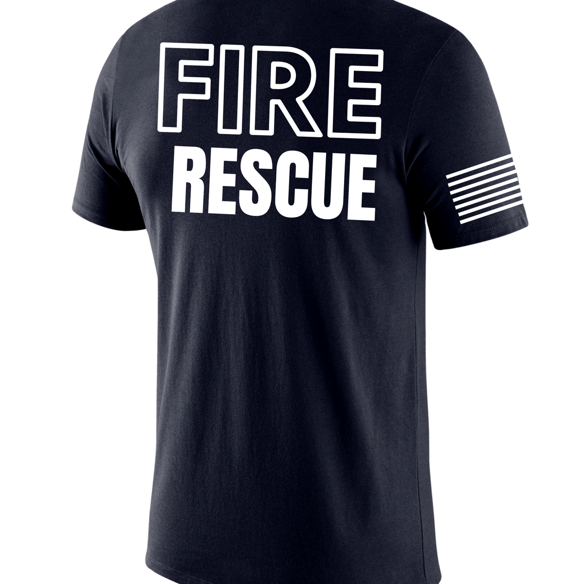 Black Fire Rescue Men's Shirt - Short Sleeve (White) – FEDS Apparel