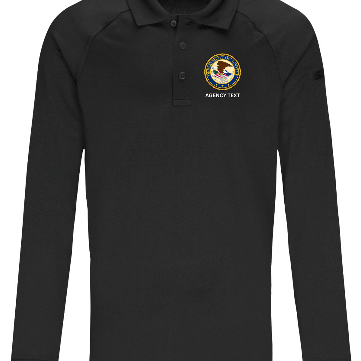 TACTICAL Department of Justice Polo- Men's Long Sleeve – FEDS Apparel