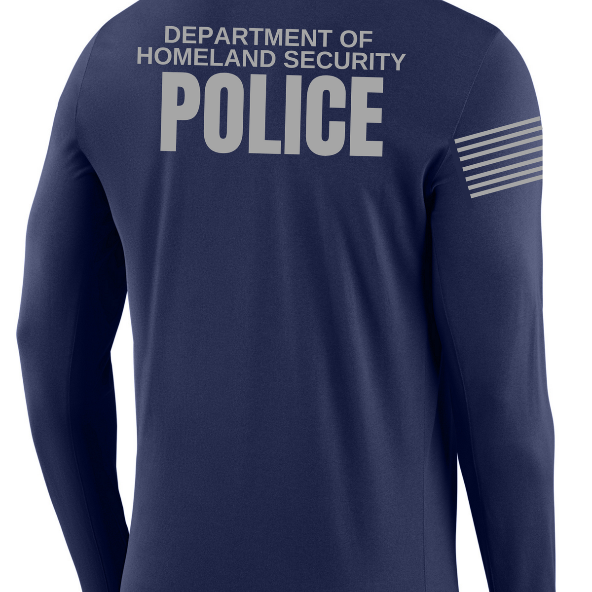 SUBDUED DHS POLICE Agency Identifier T Shirt - Long Sleeve – FEDS Apparel