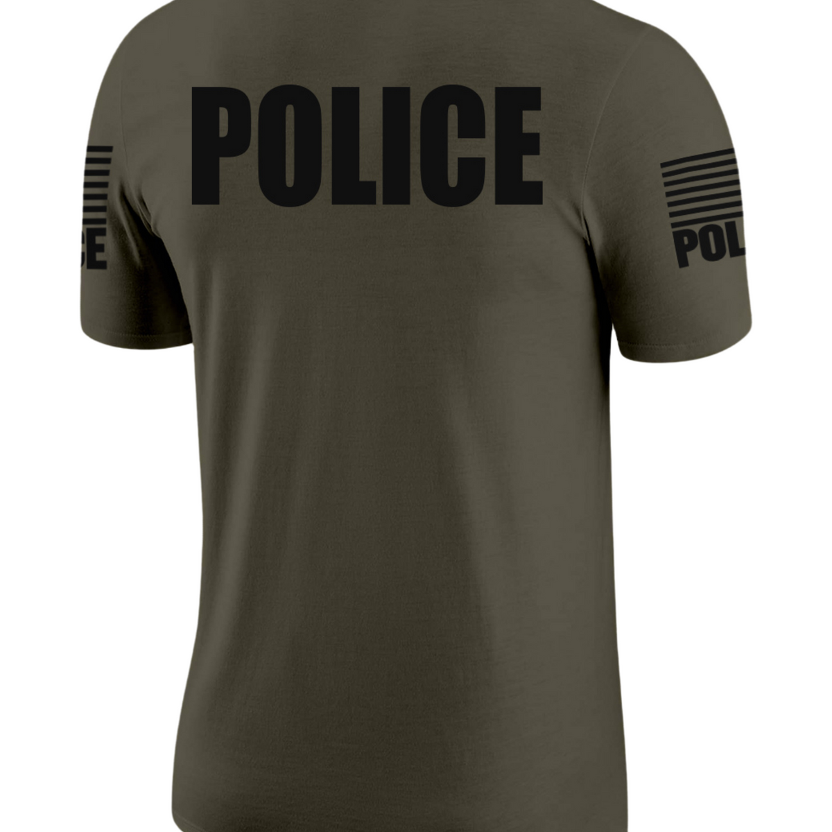 Drab Green Police Men's Shirt - Short Sleeve (Black) – FEDS Apparel