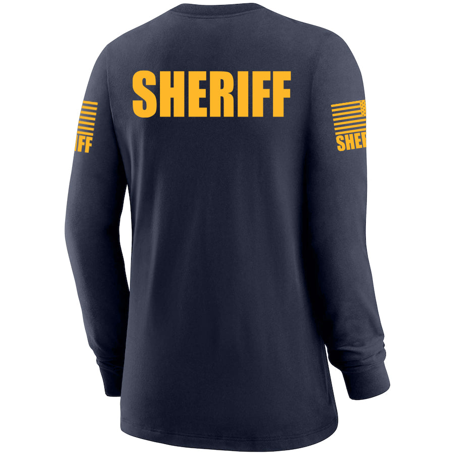 Navy Blue Sheriff Women's Shirt - Long Sleeve (Golden Yellow) – FEDS ...